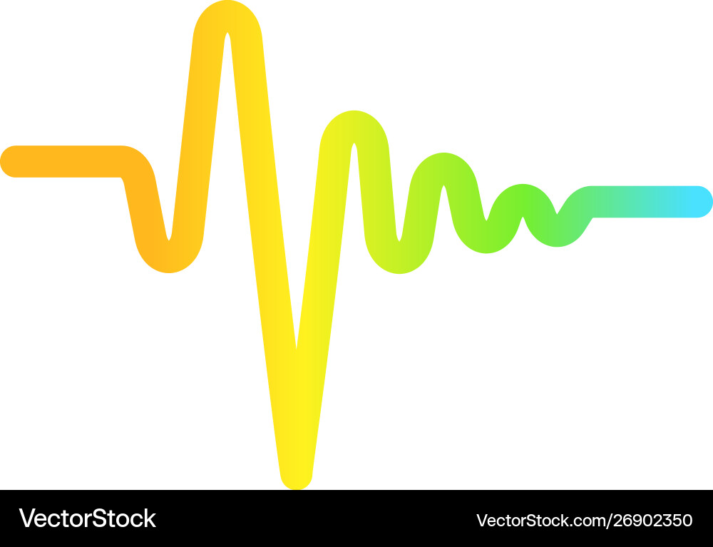 Sound wave graphic design template isolated Vector Image