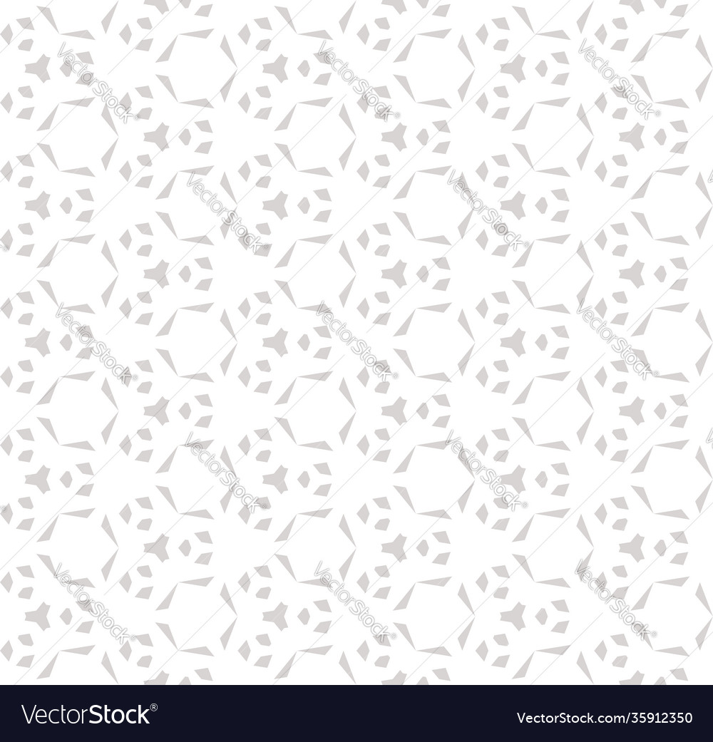 Subtle geometric seamless pattern with flowers Vector Image