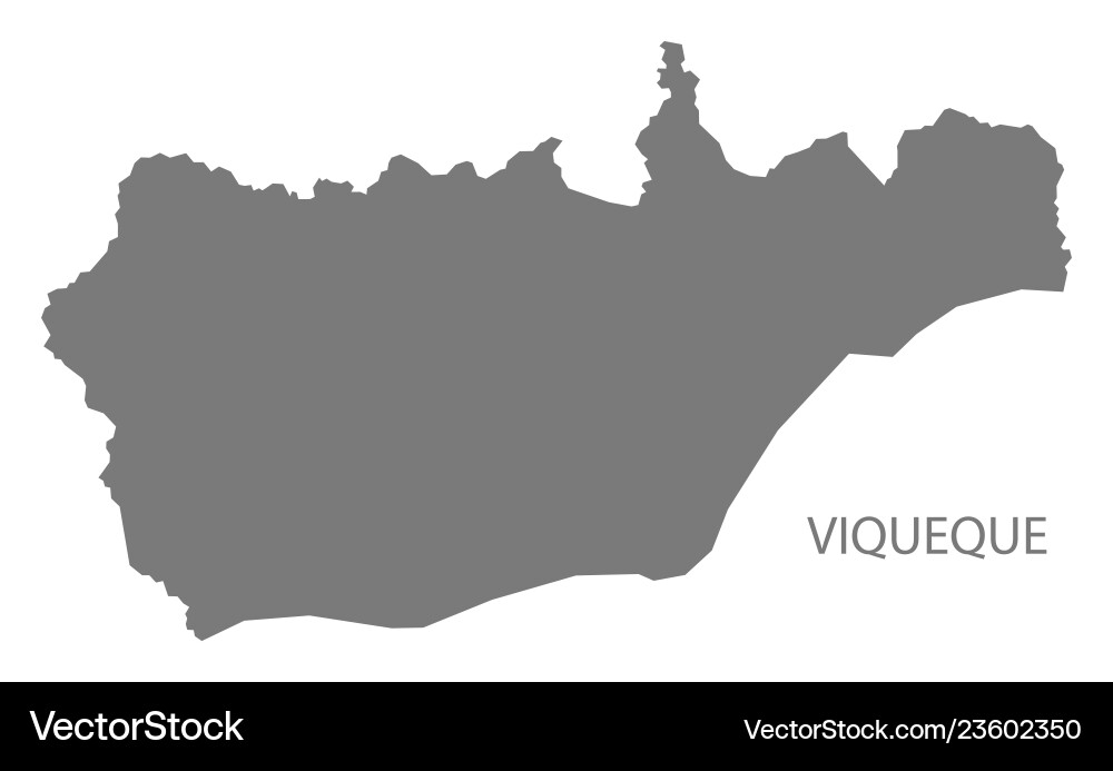Viqueque east timor map grey silhouette Royalty Free Vector