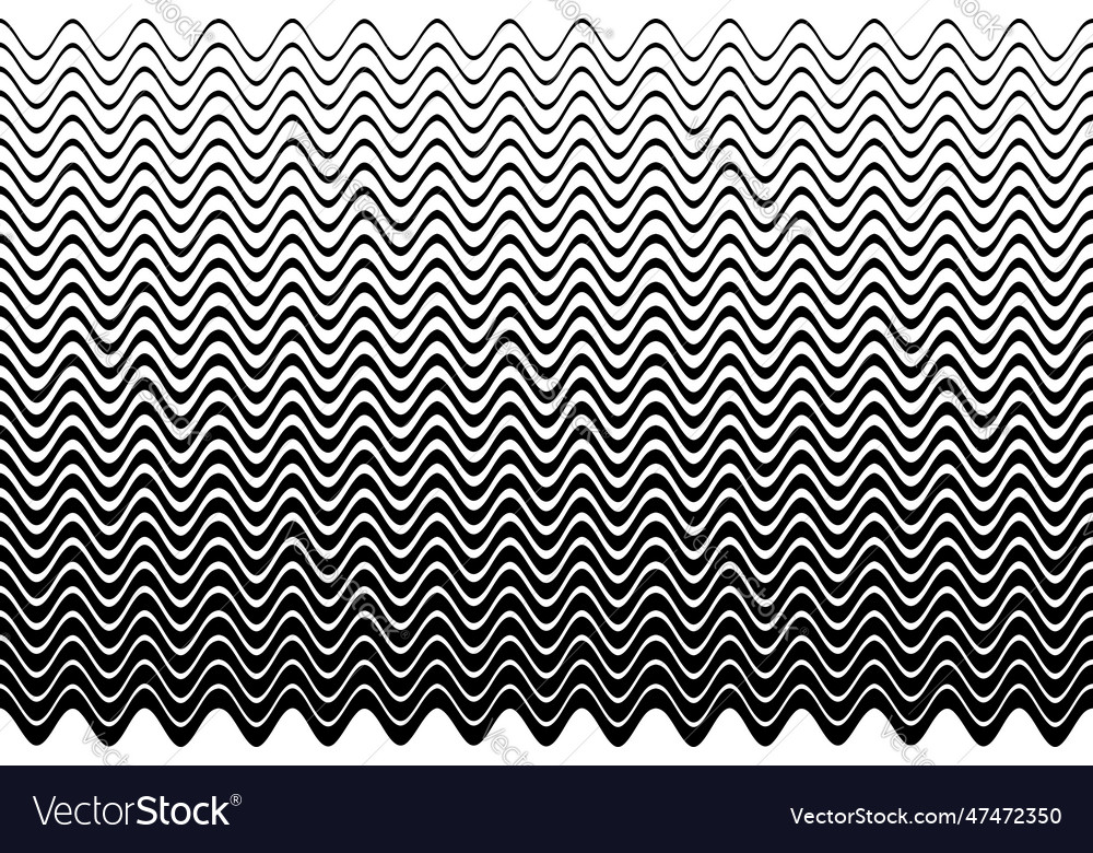 Wavy lines pattern Royalty Free Vector Image - VectorStock