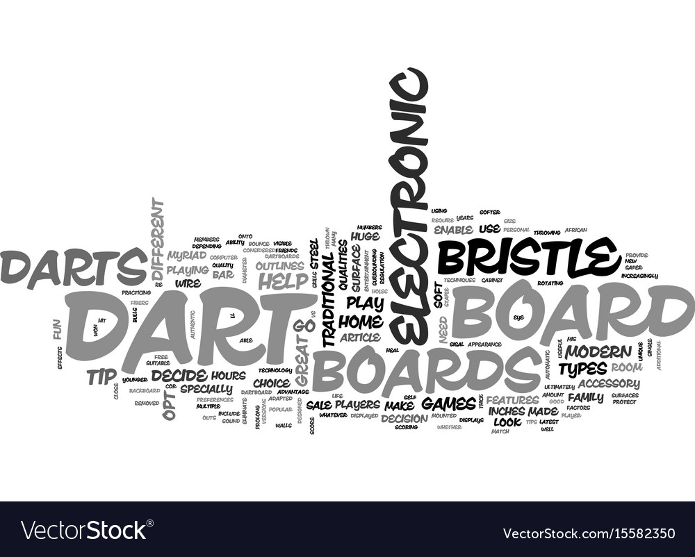 Which dart board bristle vs electronic dart Vector Image Which dart board bristle vs electronic dart Vector Image