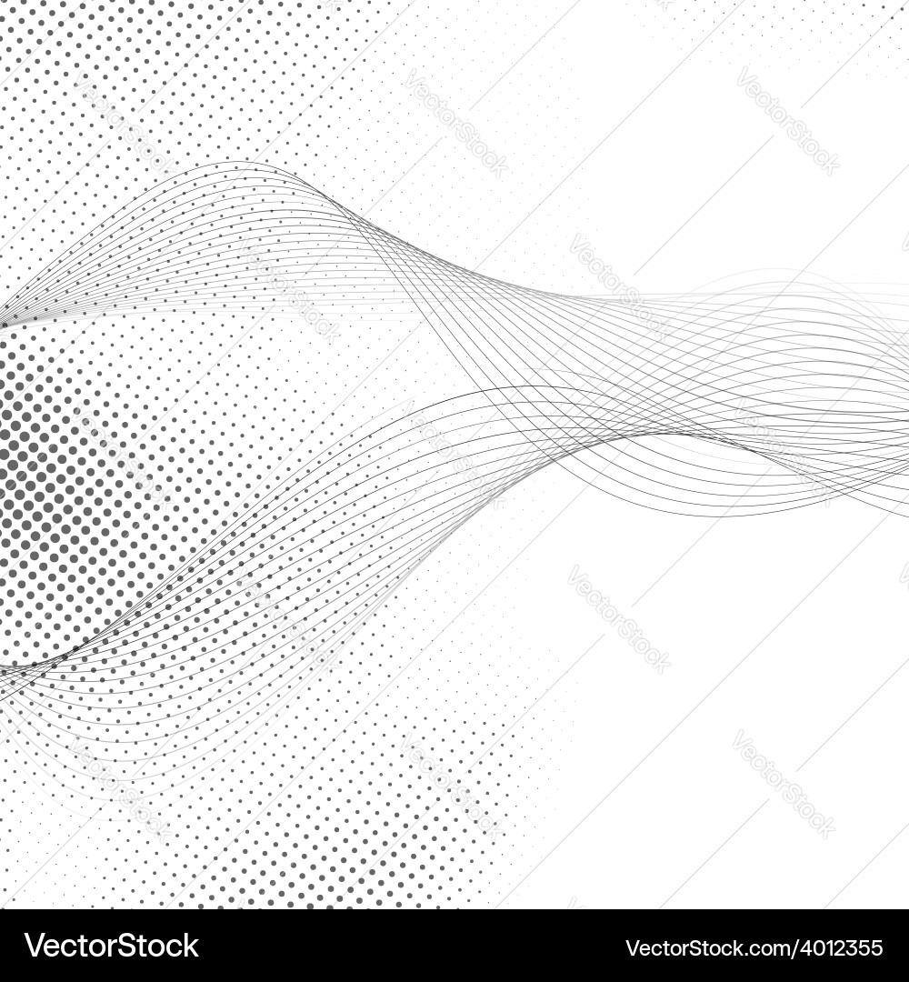 Abstract smooth swoosh line dotted noise Vector Image