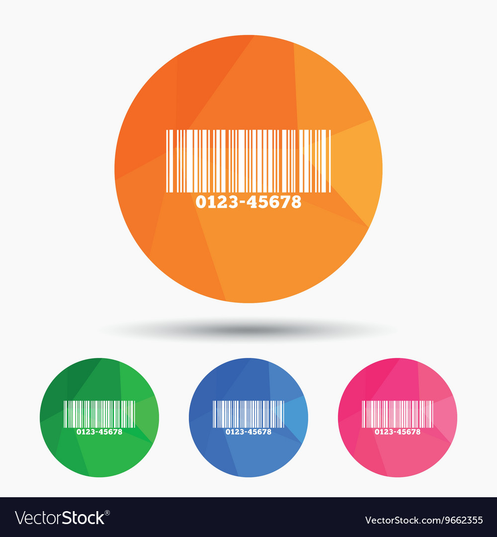 Bar code sign icon scan code symbol Royalty Free Vector