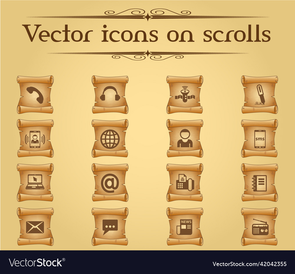 Communication icon set Royalty Free Vector Image