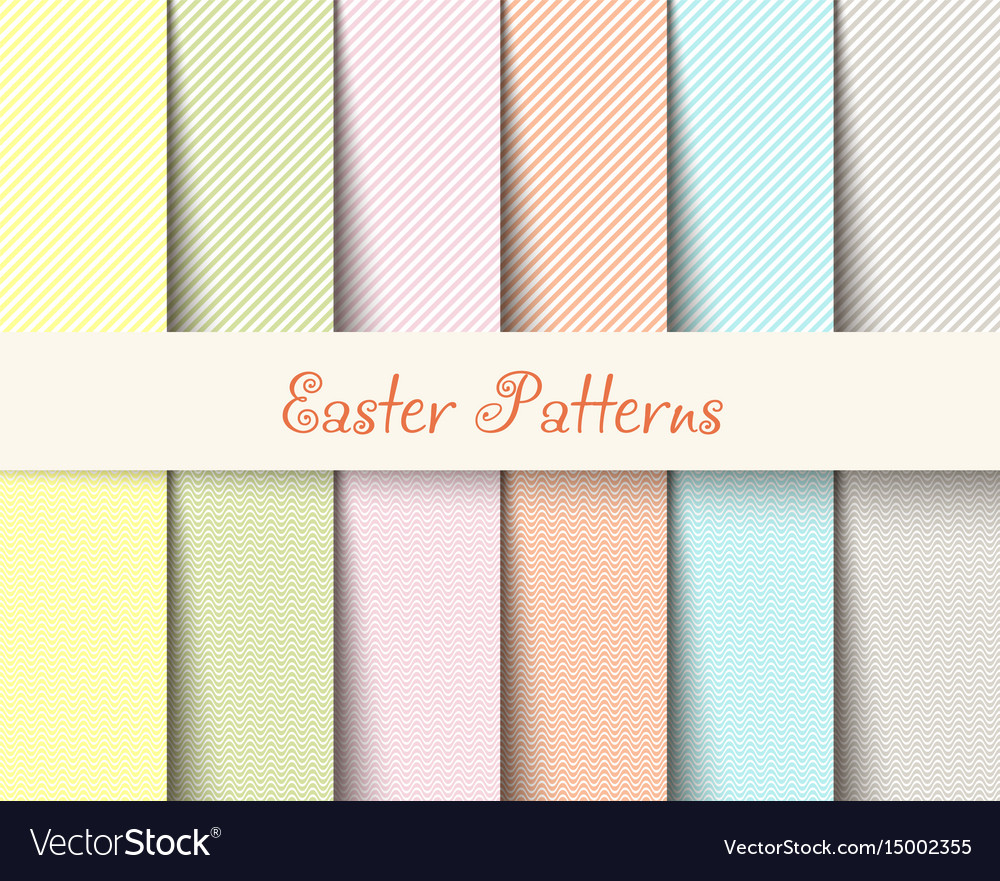 Easter patterns Royalty Free Vector Image - VectorStock