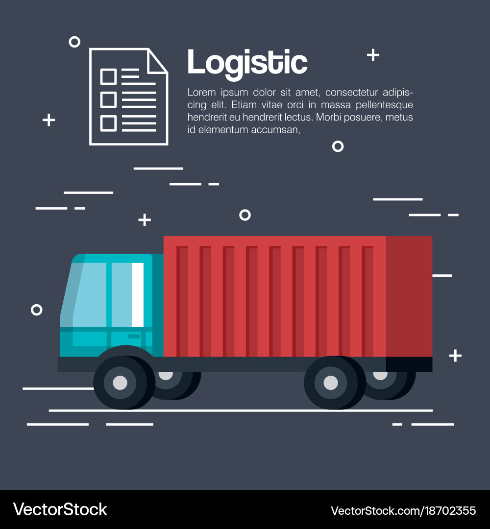 Logistic service business icons Royalty Free Vector Image