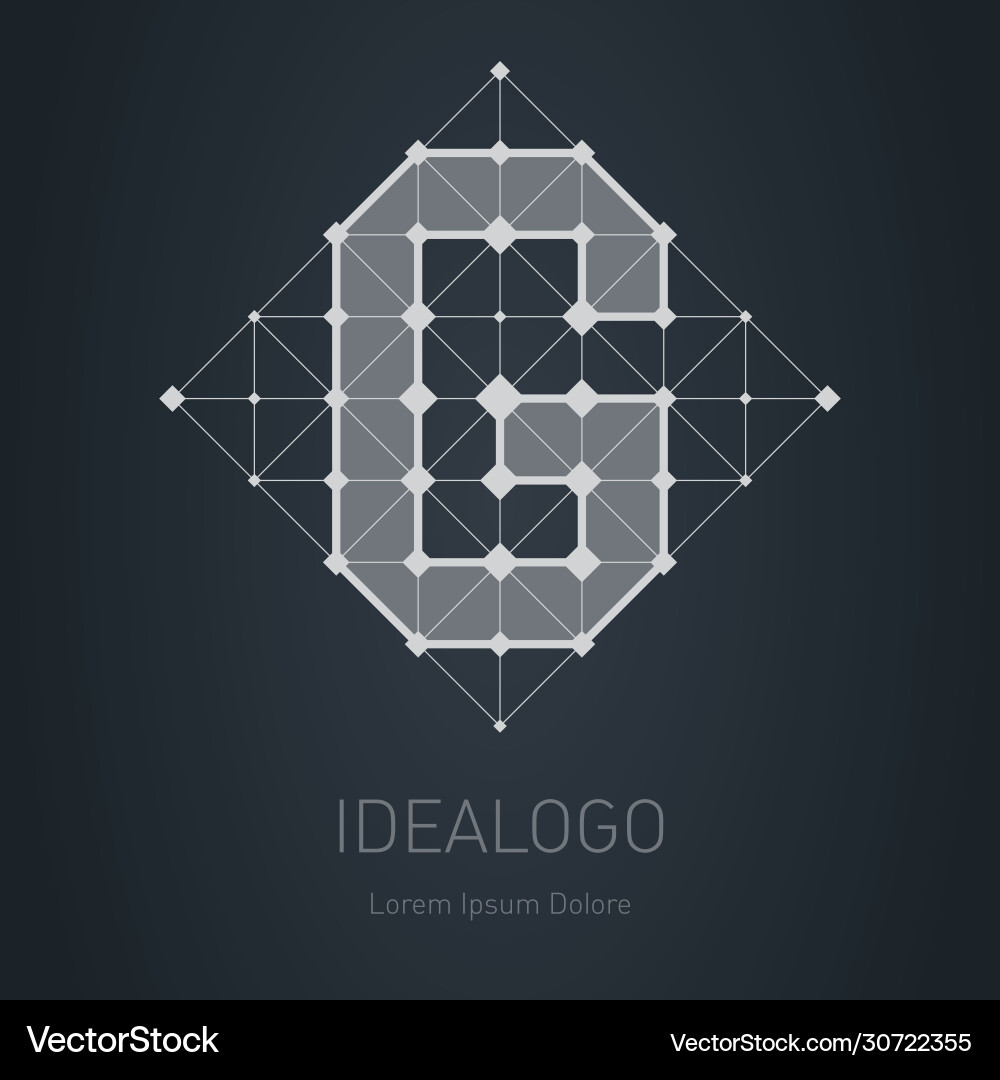 Modern logo with letter g design element Vector Image
