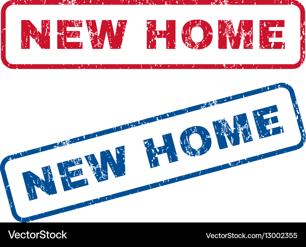 New Home Rubber Stamps Royalty Free Vector Image