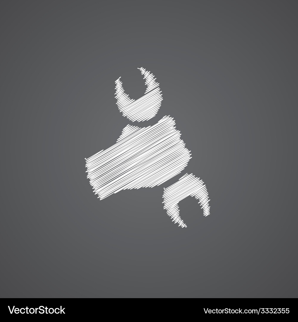 Repair sketch logo doodle icon Royalty Free Vector Image