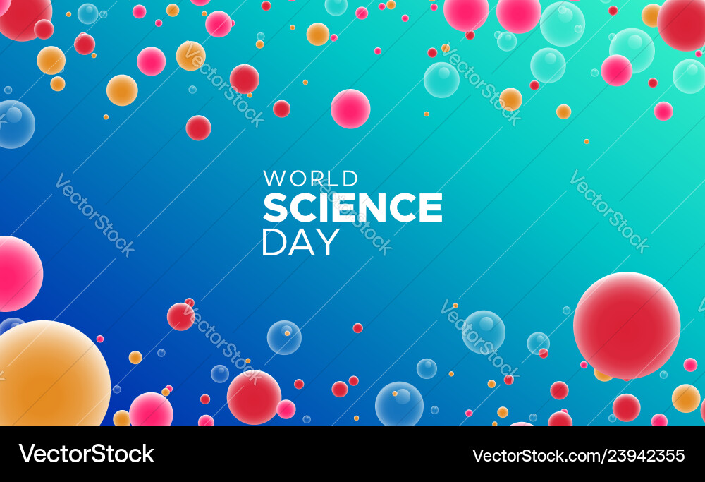 Science day abstract background with color cells Vector Image