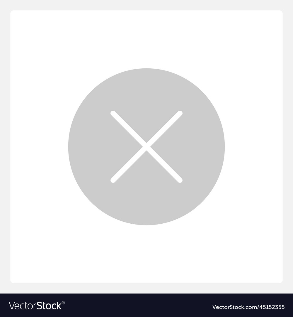 Shut down button ui element template Royalty Free Vector