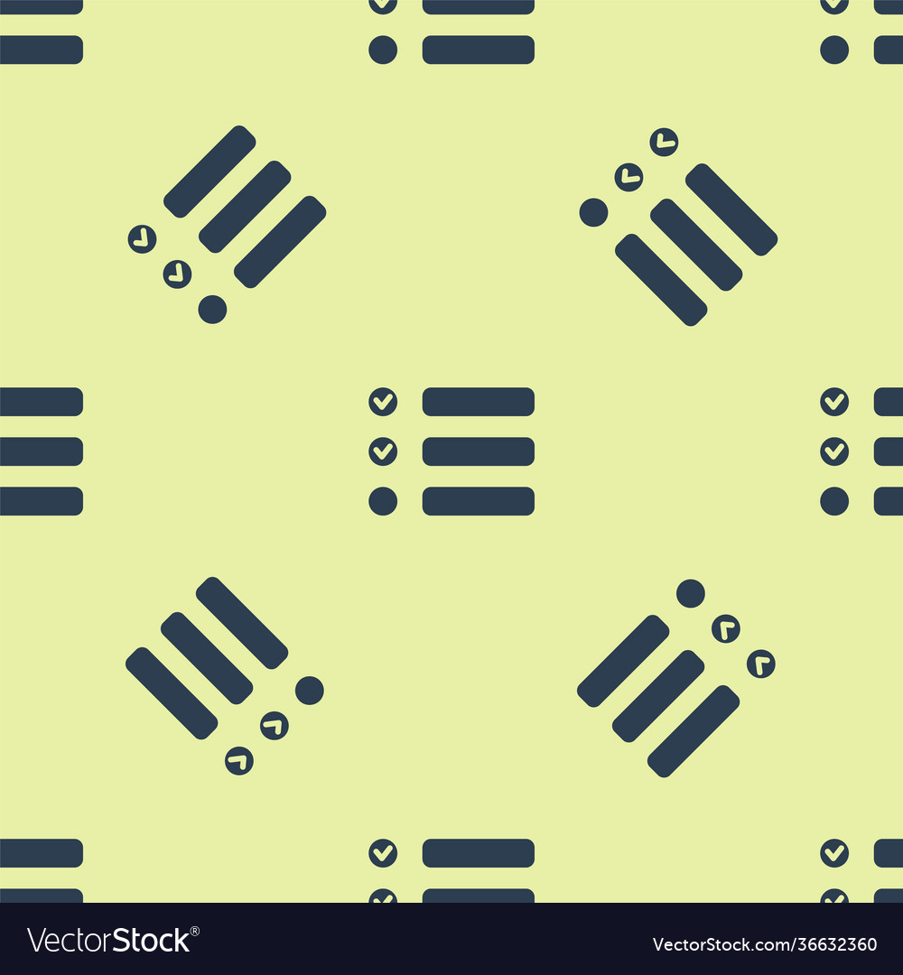 Blue task list icon isolated seamless pattern Vector Image