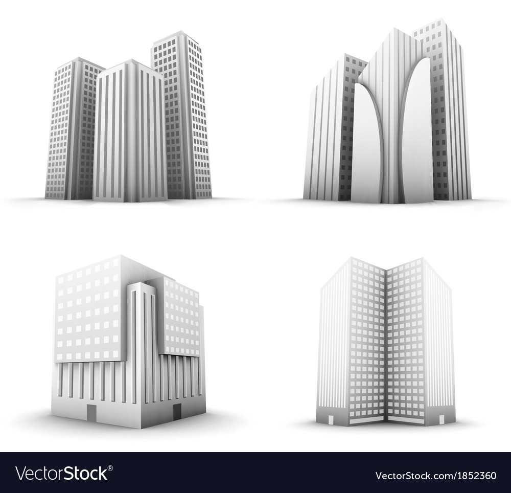 Buildings Royalty Free Vector Image - VectorStock