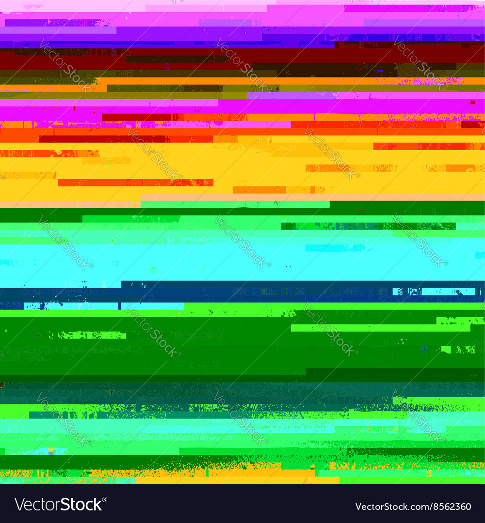 Colored abstract glitch art design background Vector Image Colored abstract glitch art design background Vector Image