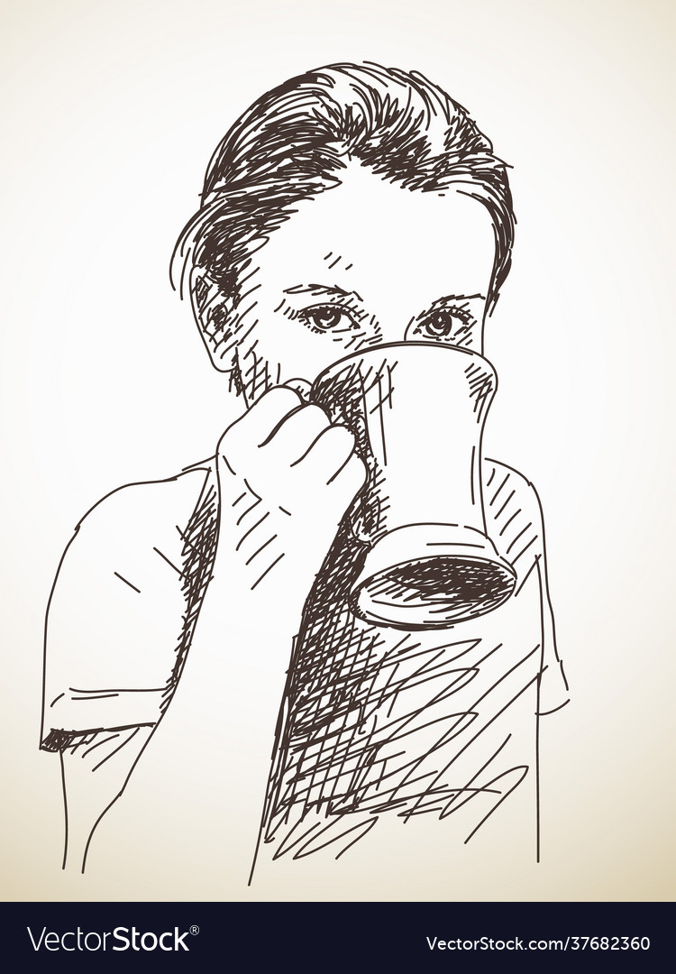 Drinking Royalty Free Vector Image - VectorStock