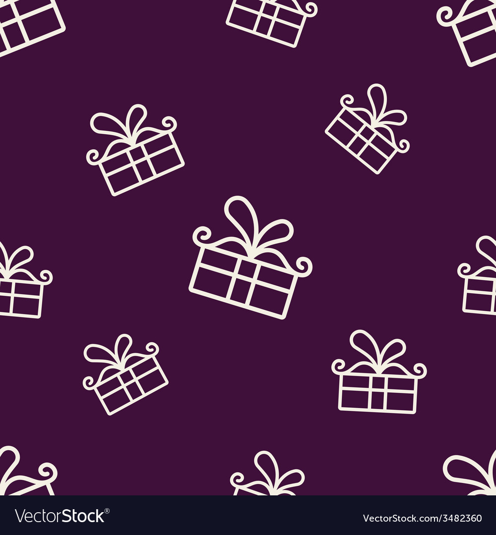 Gift pattern two Royalty Free Vector Image - VectorStock