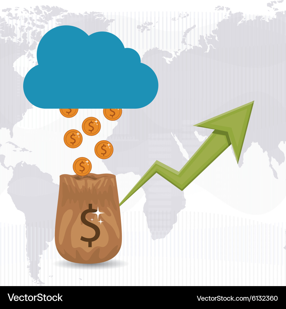 Global economy design Royalty Free Vector Image