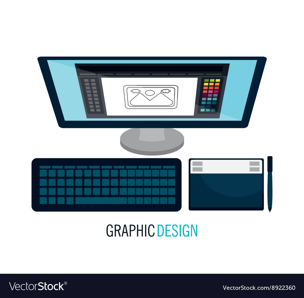 Graphic design concept Royalty Free Vector Image