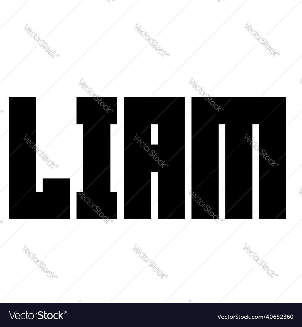 Liam Royalty Free Vector Image - VectorStock