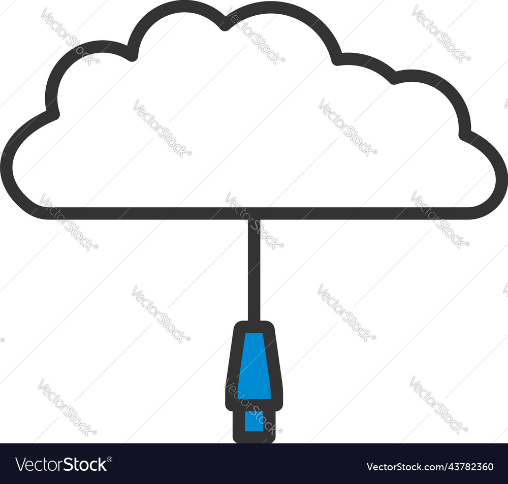 Network cloud icon Royalty Free Vector Image - VectorStock