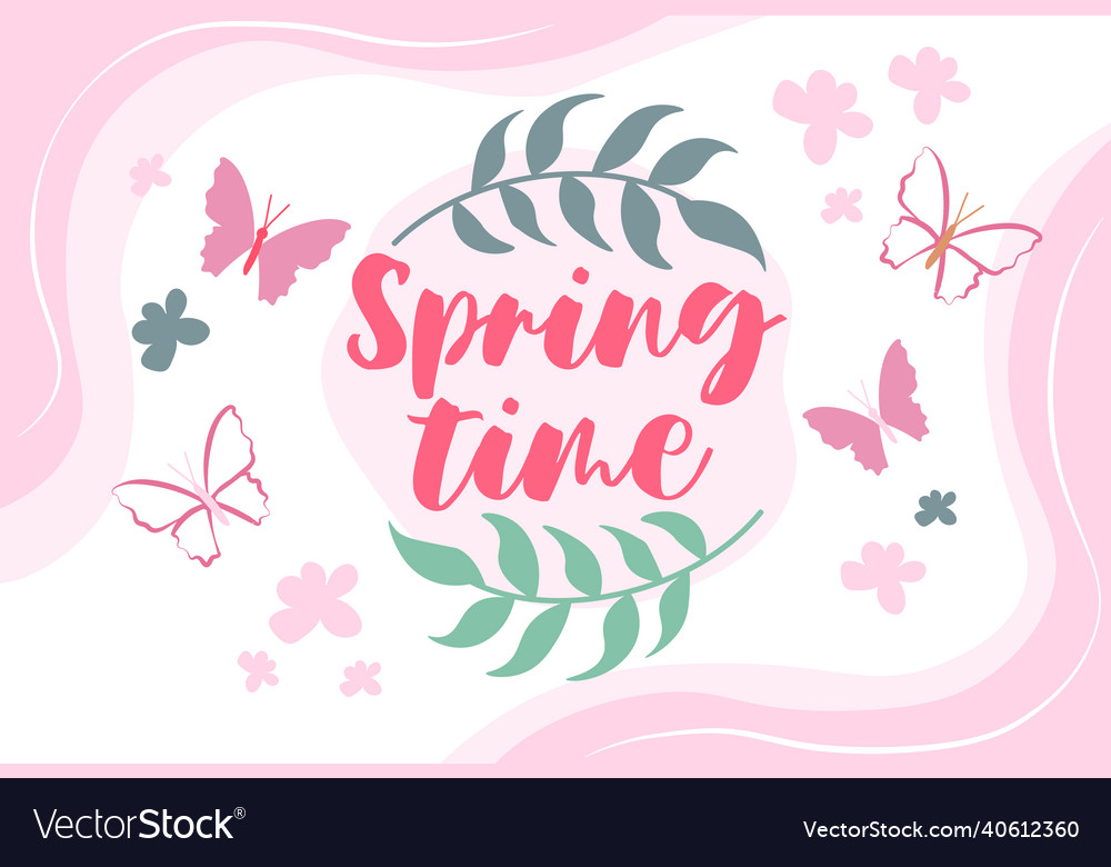 Spring time background Royalty Free Vector Image