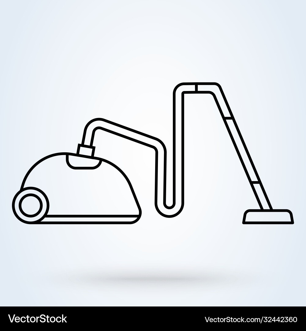 Vacuum cleaner line simple modern icon design Vector Image