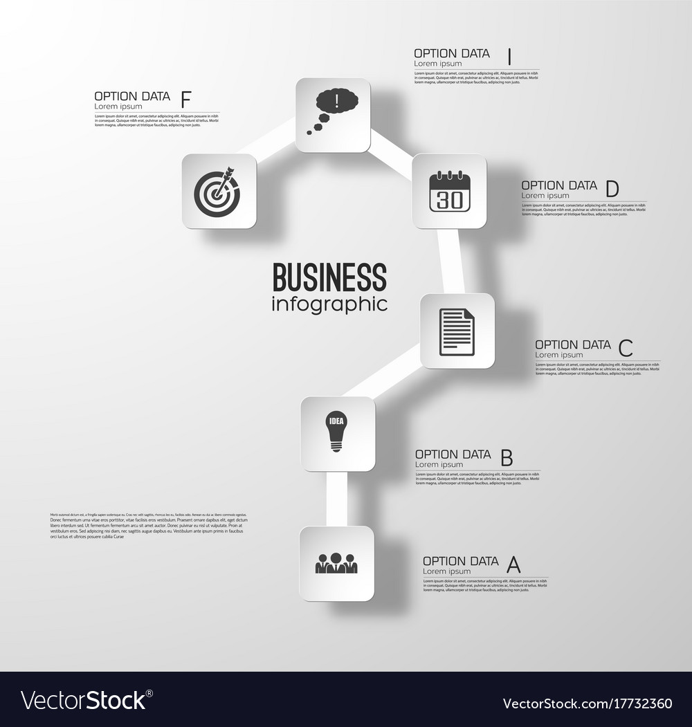 Web step infographic concept Royalty Free Vector Image