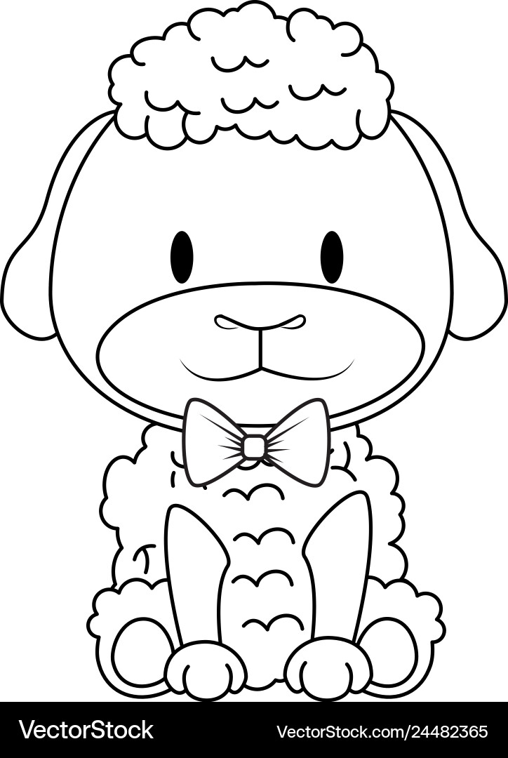 Cute and adorable sheep character Royalty Free Vector Image