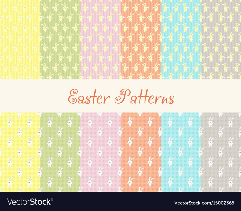 Easter patterns Royalty Free Vector Image - VectorStock