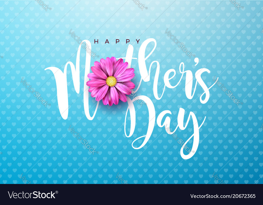 Happy Mothers Day Greeting Card Royalty Free Vector Image