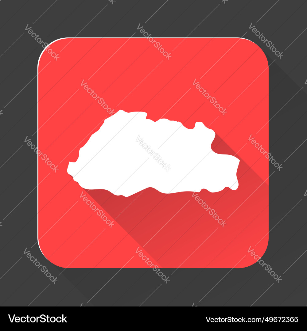 Highly detailed bhutan map with borders isolated Vector Image