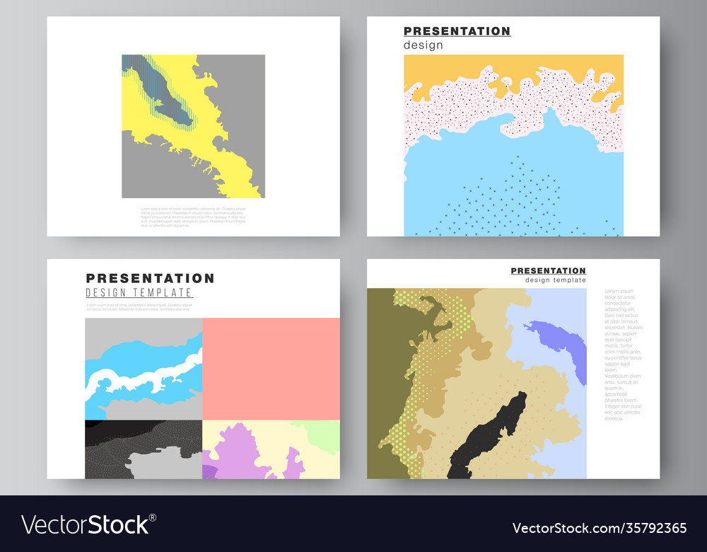 Layout presentation slides design Royalty Free Vector Image