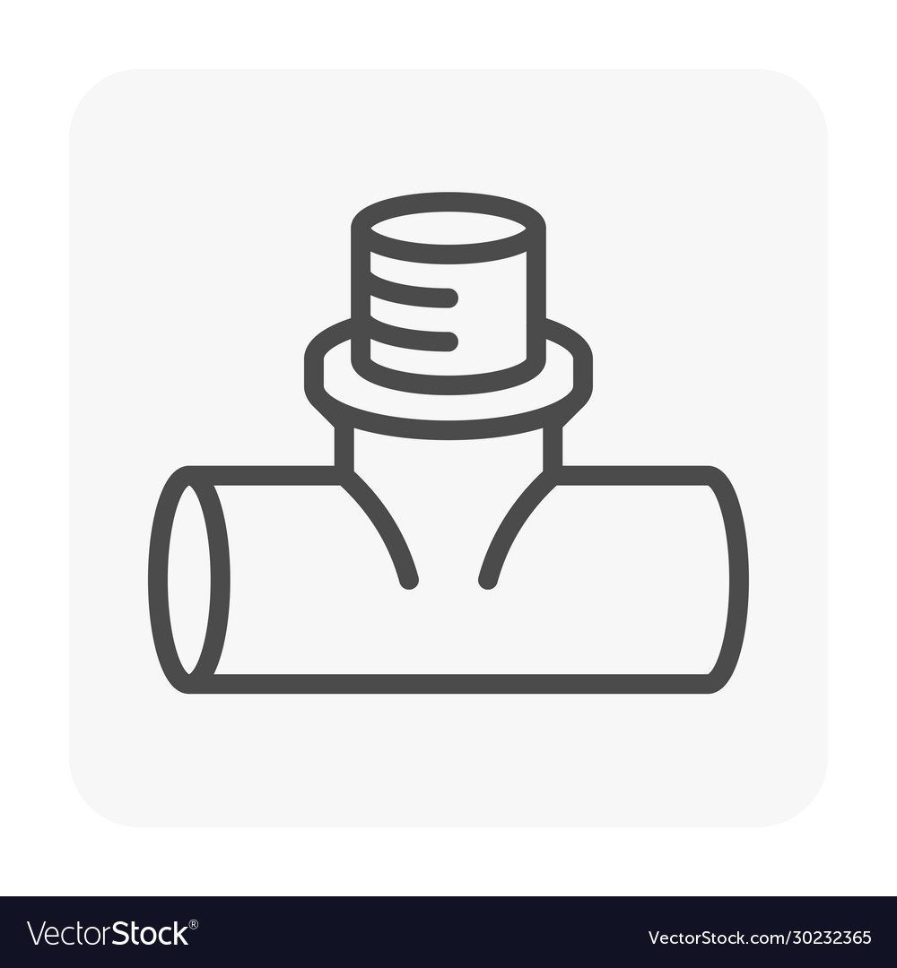 Pipe fitting part Royalty Free Vector Image - VectorStock