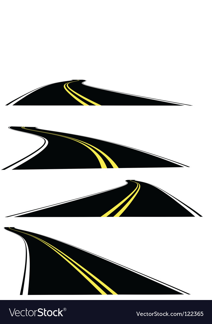 Roads Royalty Free Vector Image - VectorStock Roads Royalty Free Vector Image - VectorStock