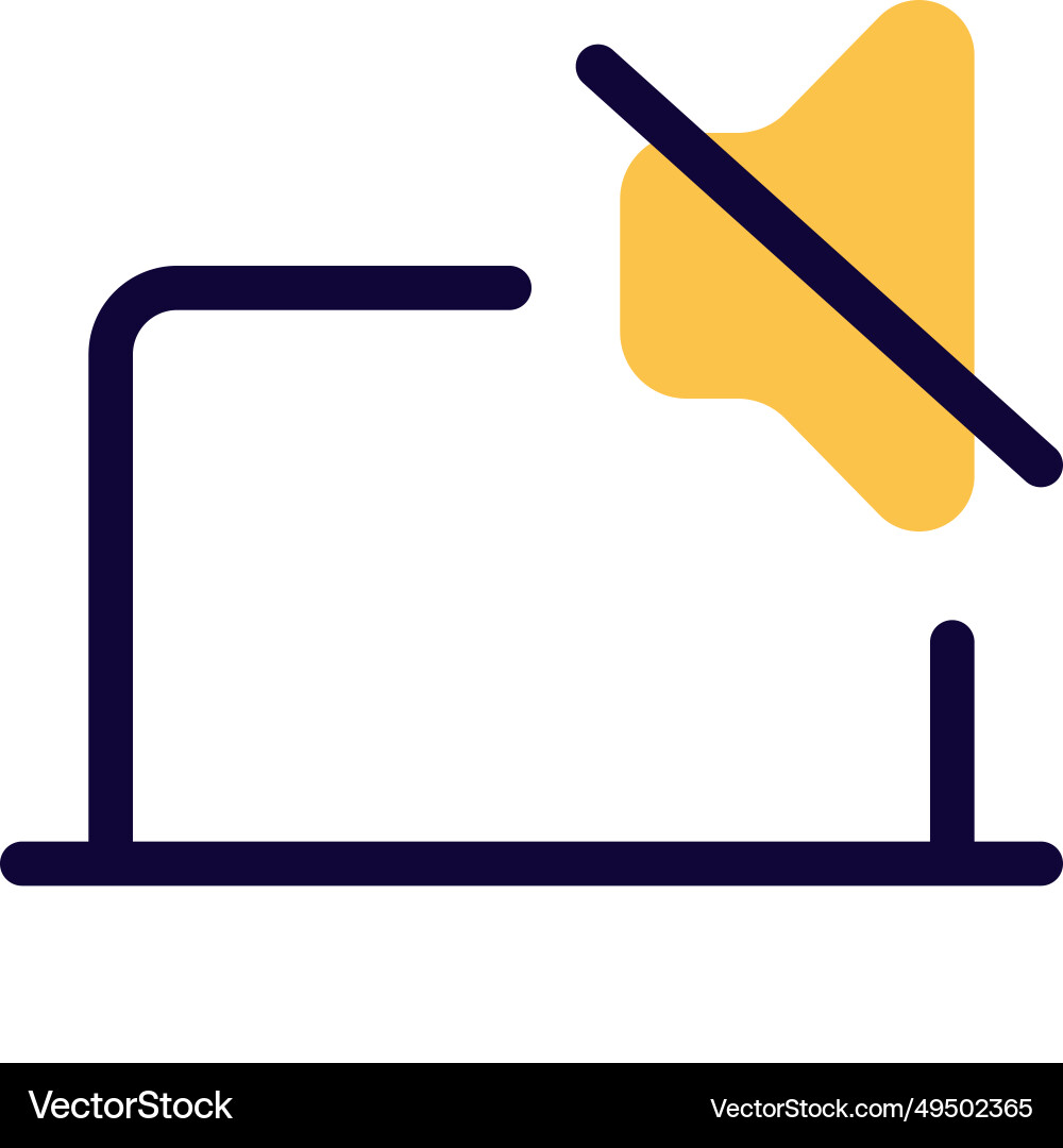 Sound or speaker issue in laptop Royalty Free Vector Image