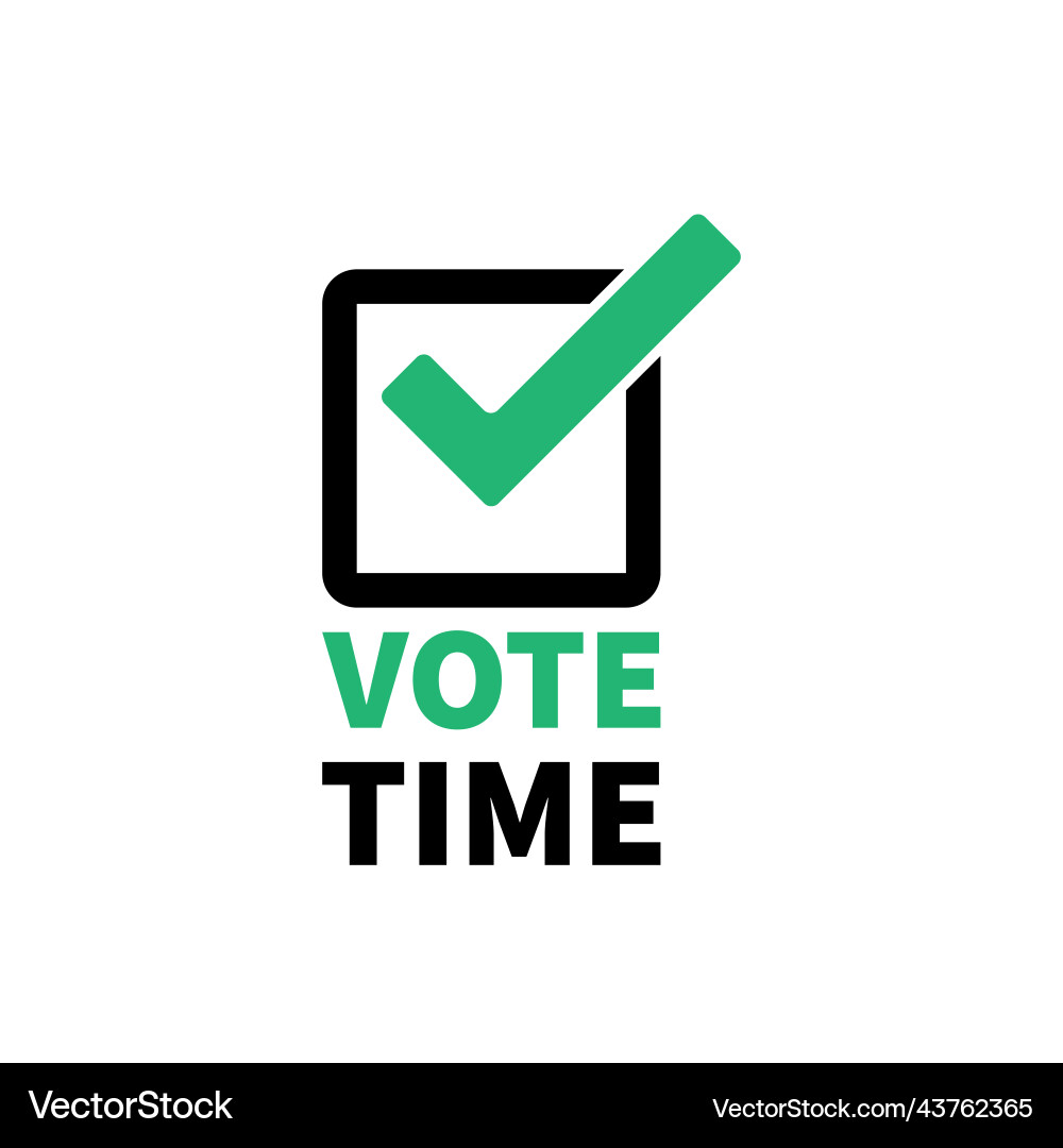 Voting 2020 icon with vote election symbol Vector Image
