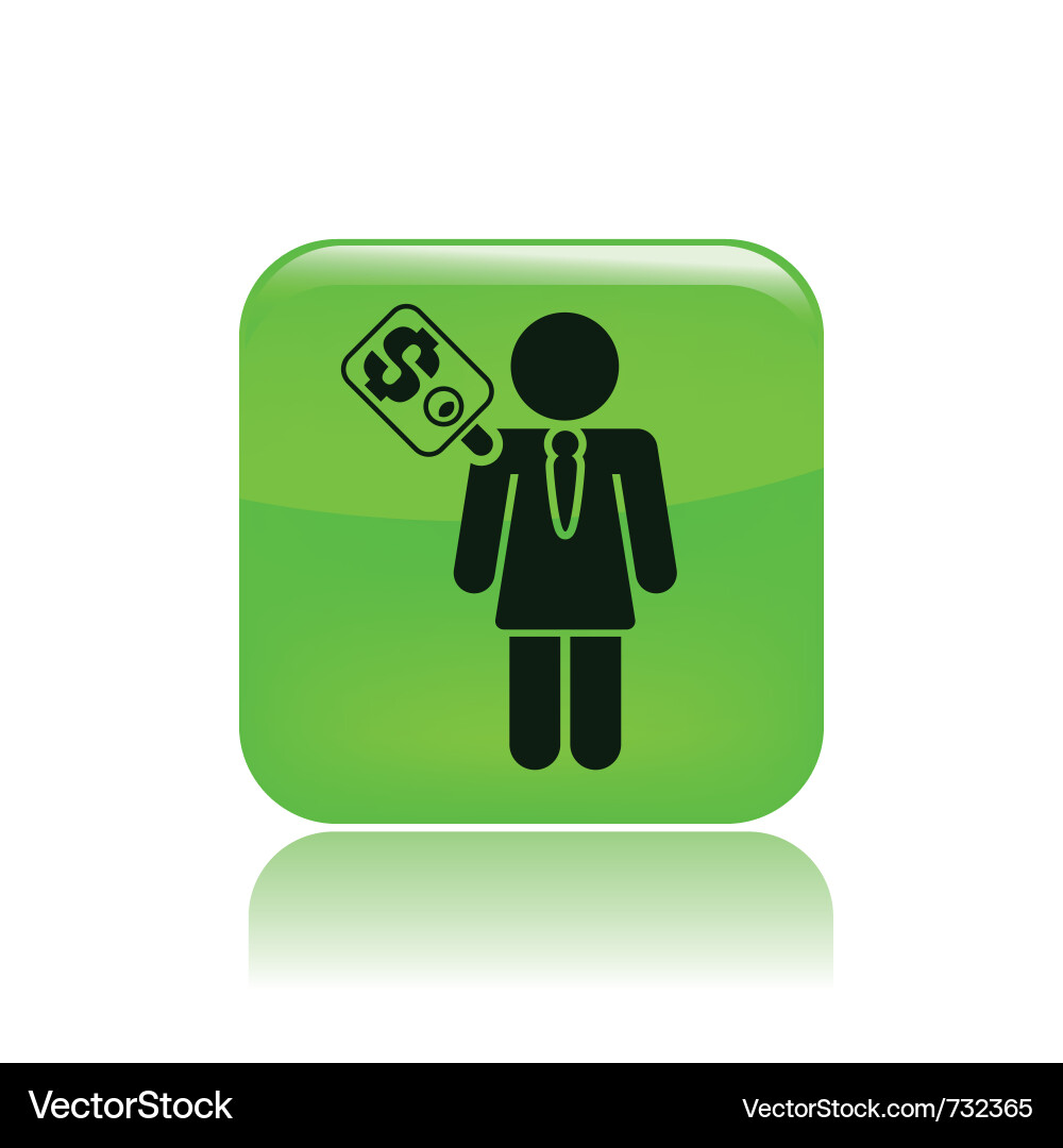 Woman with label price Royalty Free Vector Image