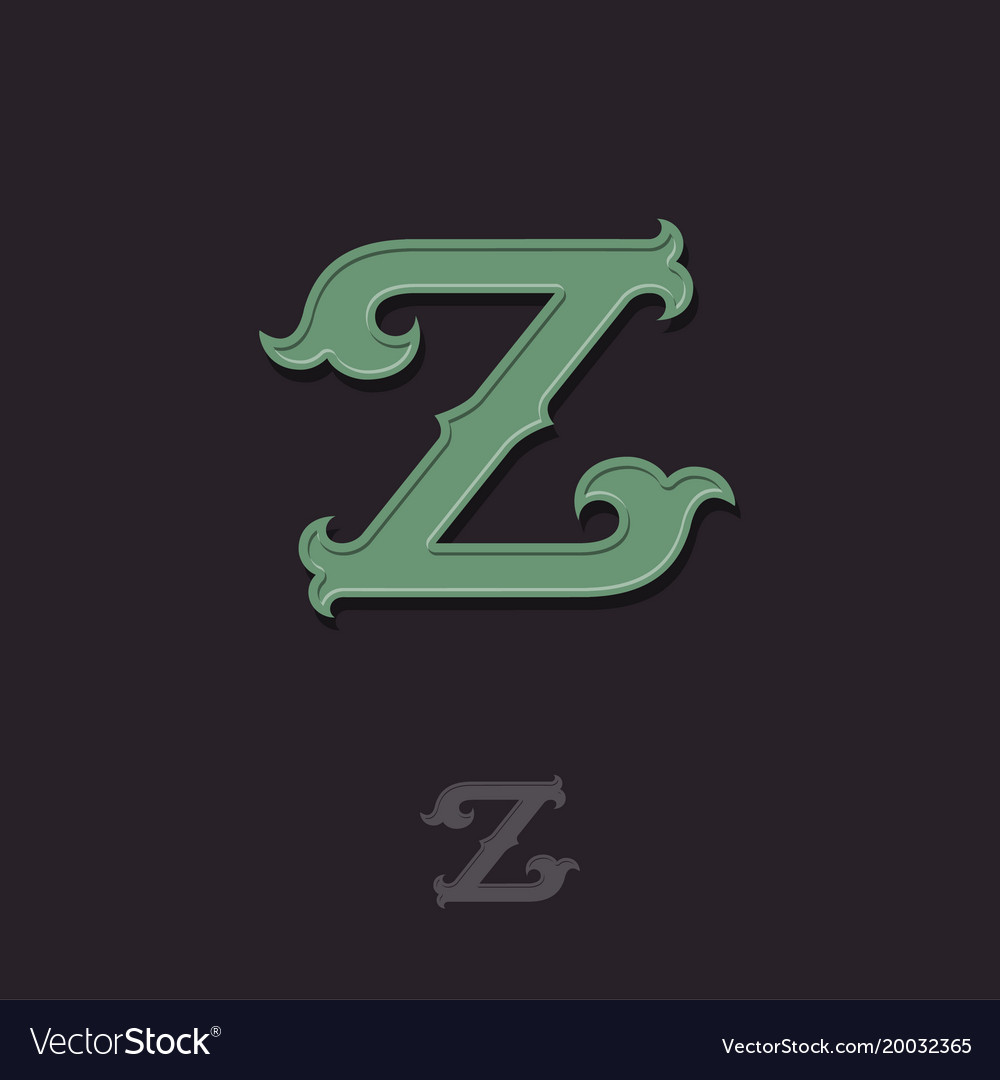Z monogram Royalty Free Vector Image - VectorStock
