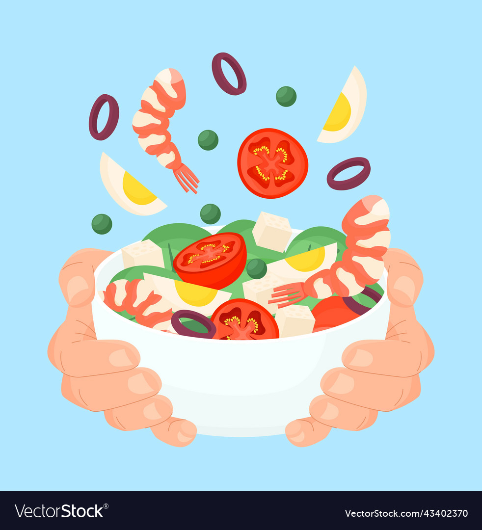 Concept of healthy eating Royalty Free Vector Image