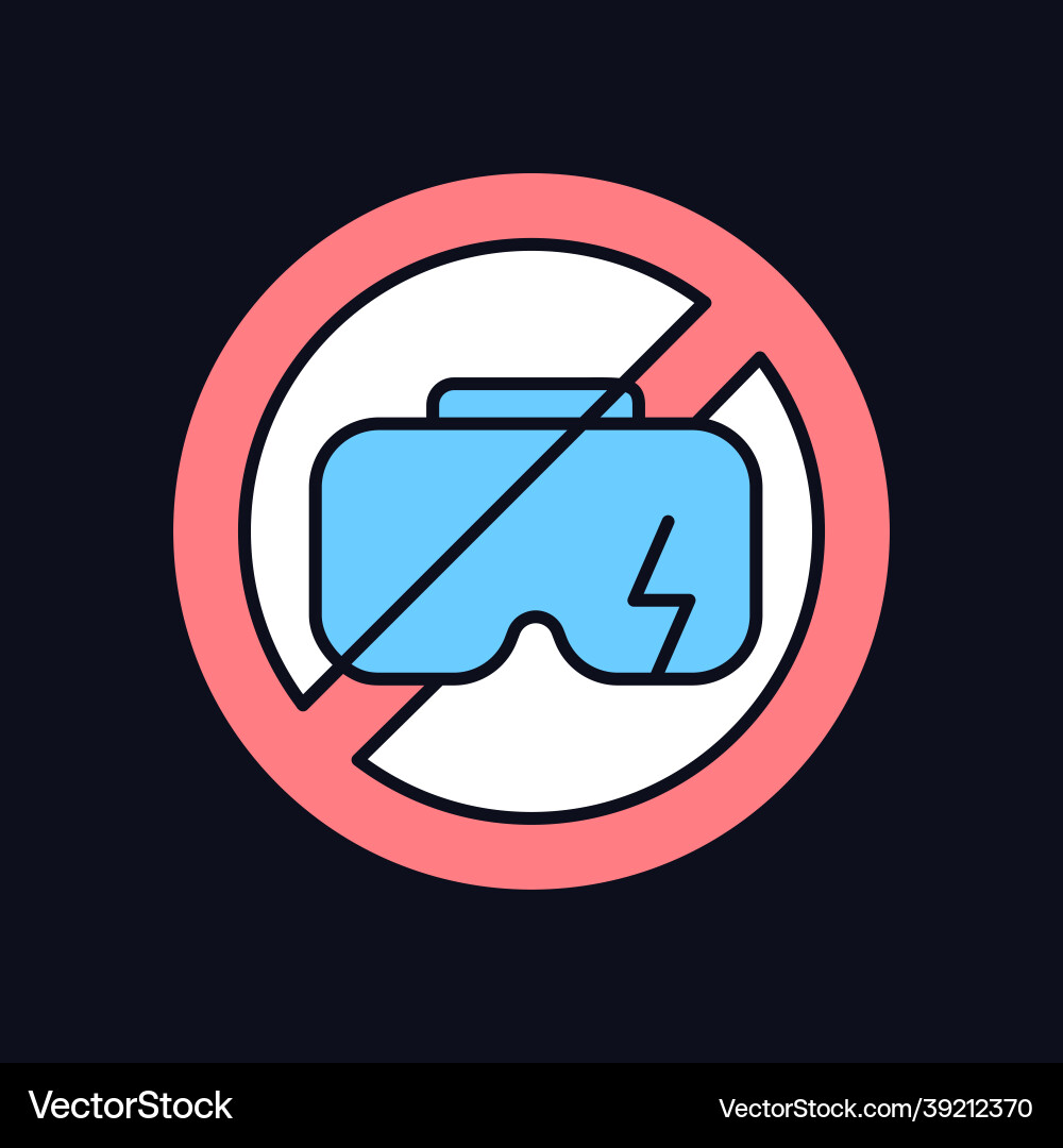 Do not use when broken rgb color manual label Vector Image