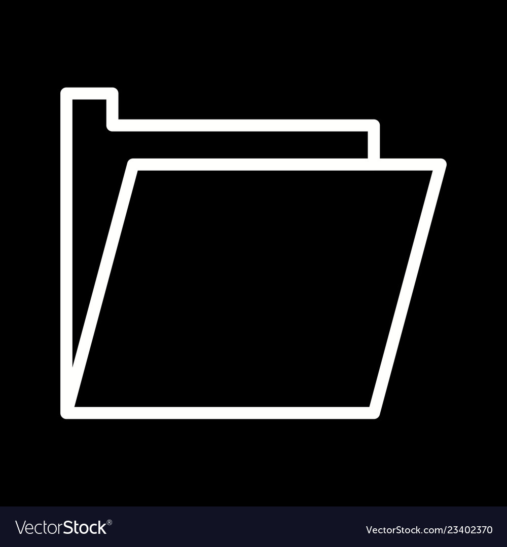 Ordner Icon Lizenzfreies Vektorbild - VectorStock