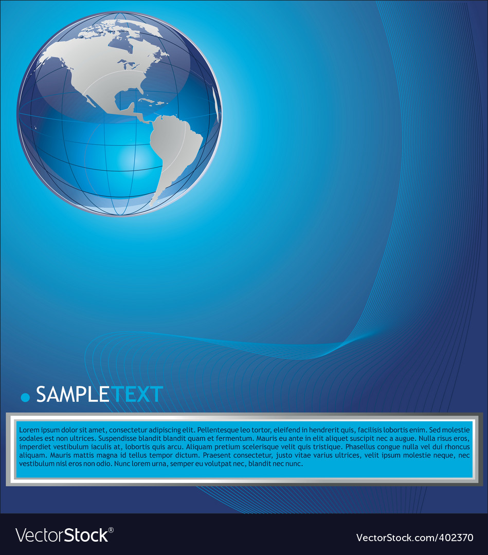 Planet background Royalty Free Vector Image - VectorStock