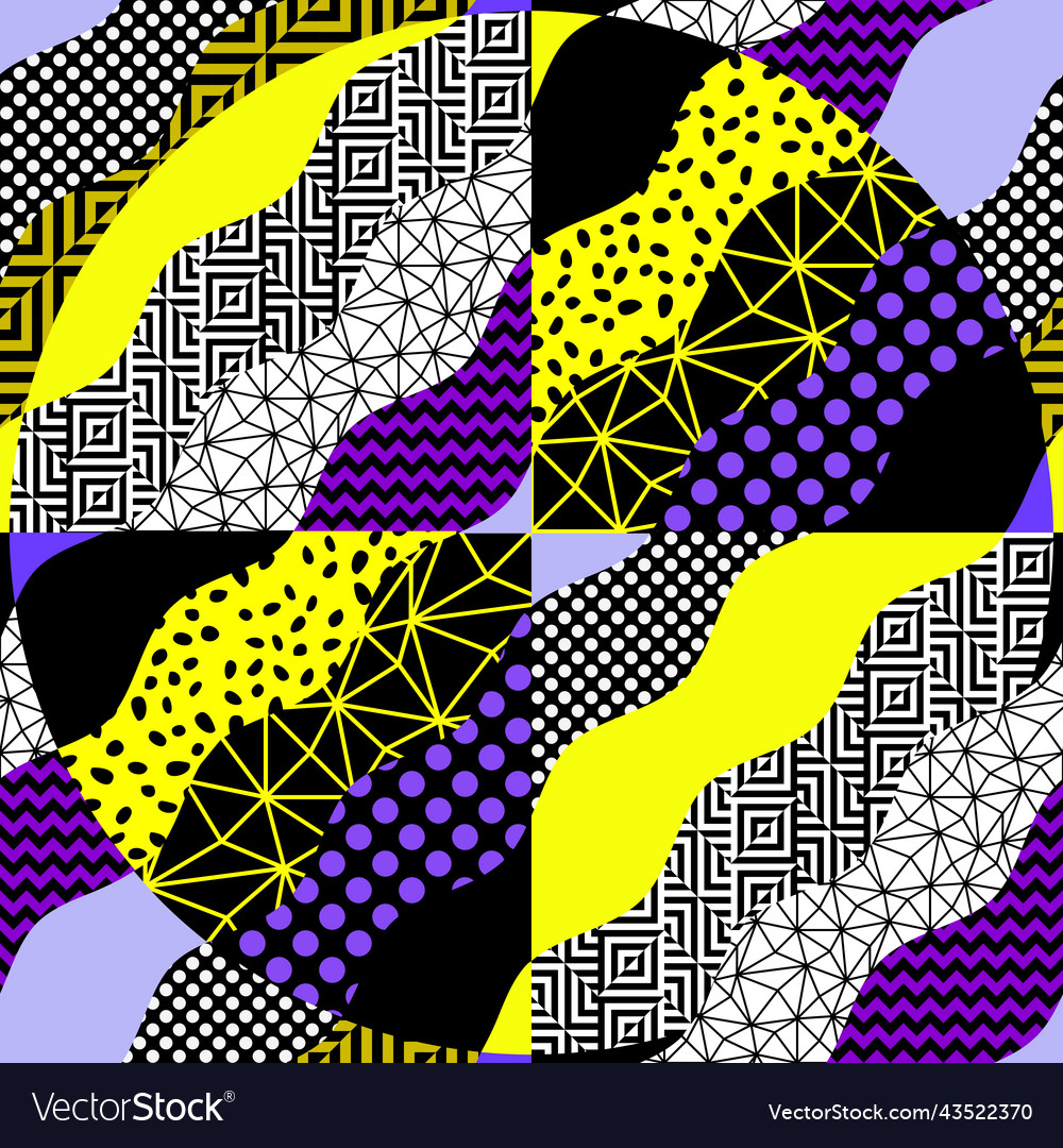 Seamless pattern abstract square texture Vector Image