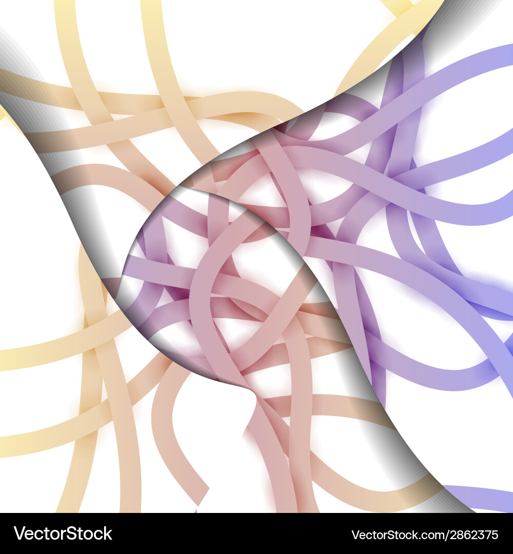 Colorful abstract background futuristic tangled Vector Image