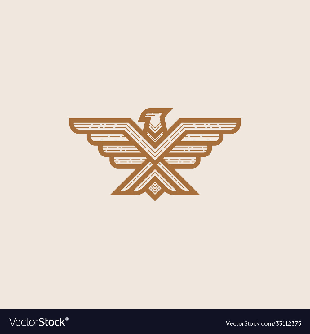 Creative professional eagle logo design eagle Vector Image