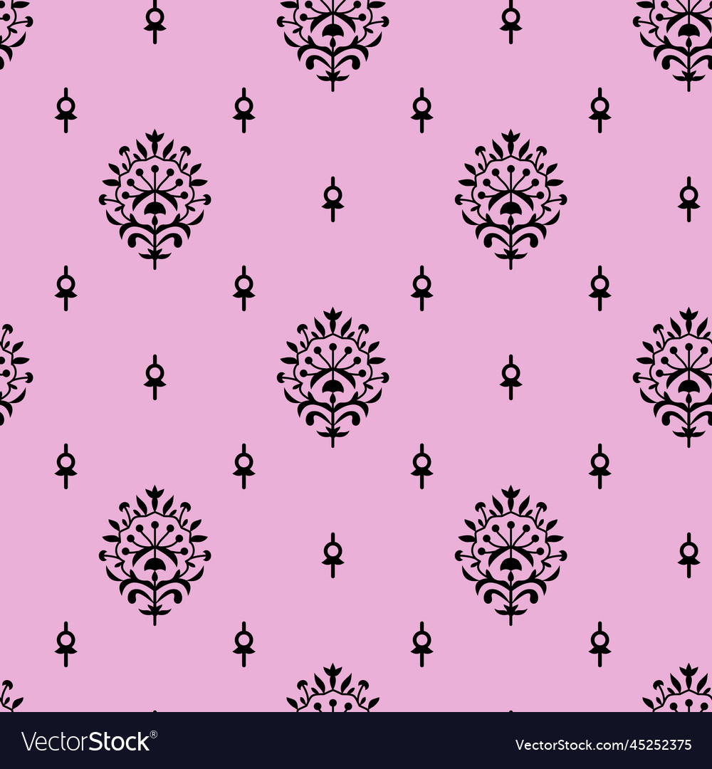 Delicate hand drawn floral seamless pattern Vector Image Delicate hand drawn floral seamless pattern Vector Image