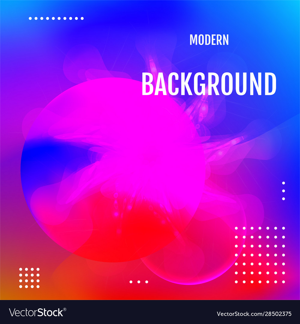 Modern colored abstract background gradient mesh Vector Image