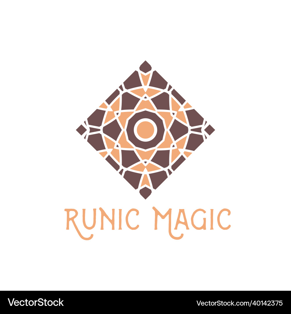 Oriental geometric rhombus symbol Royalty Free Vector Image
