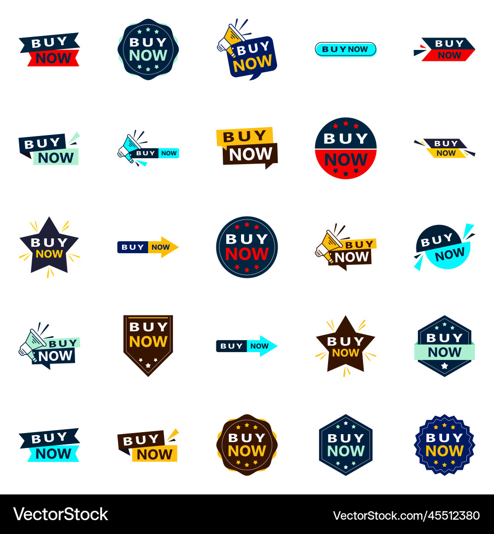Buy now 25 fresh typographic designs Royalty Free Vector