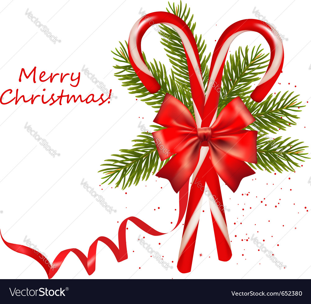 Candy cane Royalty Free Vector Image - VectorStock